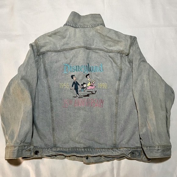 Disney | Jackets & Coats | Vintage Disneyland 35th Anniversary Denim ...